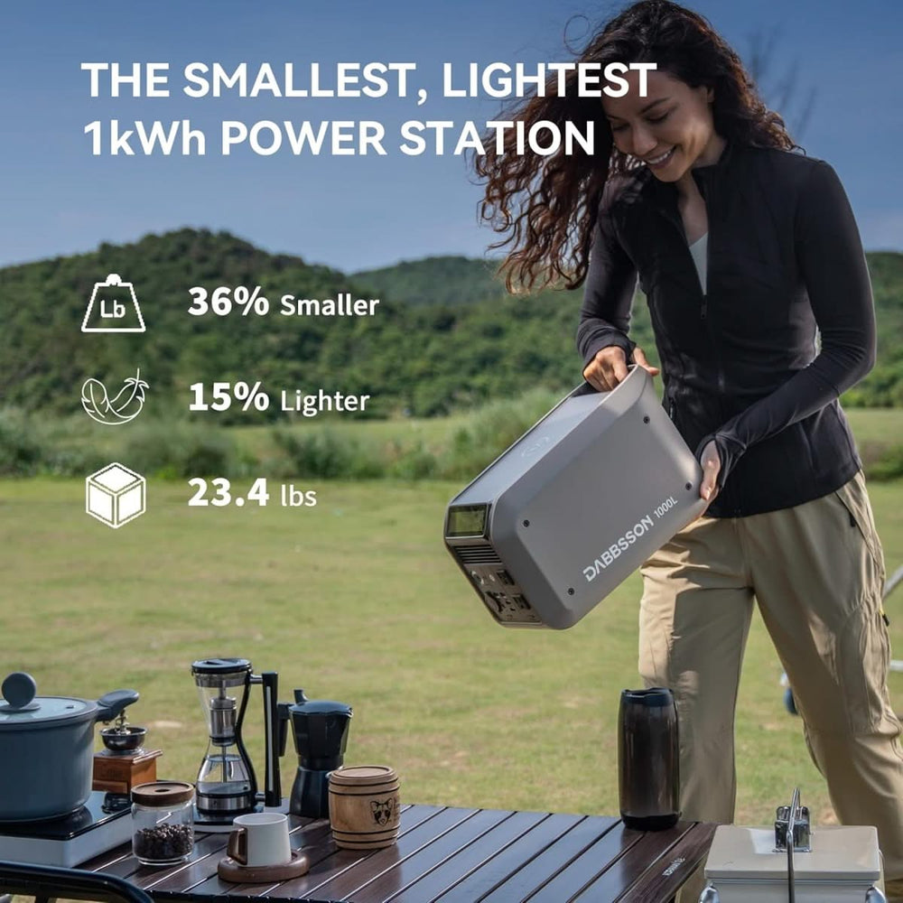 Dabbsson 1000L Portable Power Station | 1200W AC, 1800W Boost, 24 lbs ...