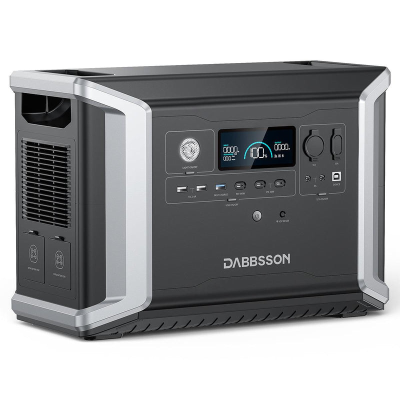 Dabbsson DBS2300 Plus Portable Solar Generator for Home Backup 2330Wh ...
